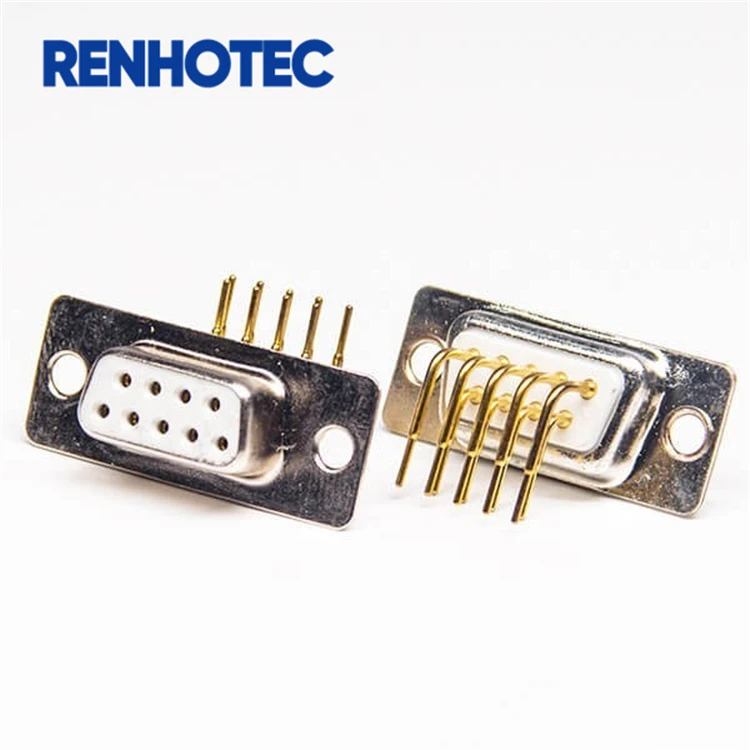 DB9 Connector - Straight Female Machined 9 Pin D-sub