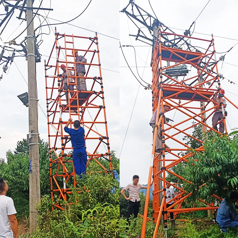 Foldable Mobile FRP Mobile Scaffolding - High Safety