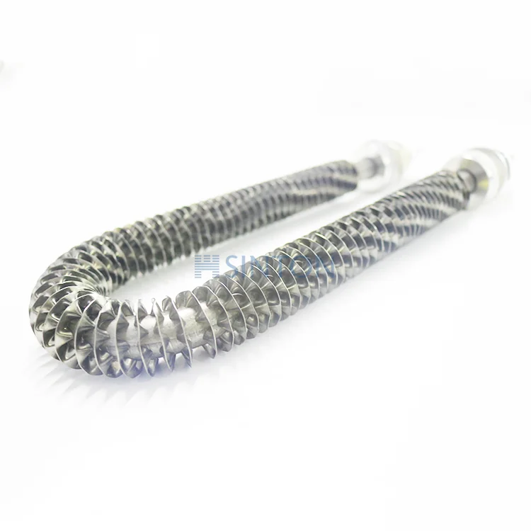 Rectangle winged slice bunch form finned heater / tubular heating ...