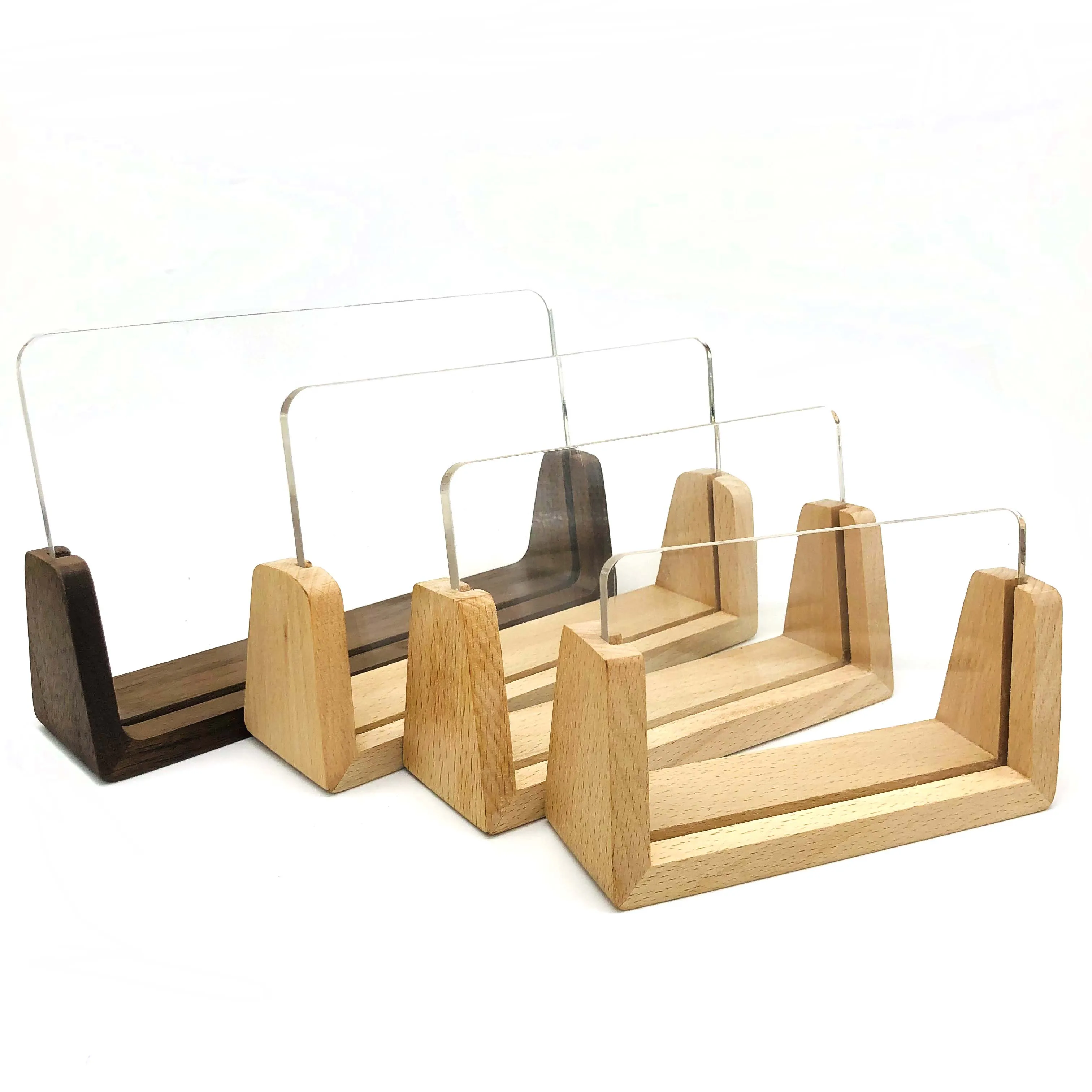 Acrylic Table Frame Tabletop Photo Frame Menu Holder Display Stand With ...