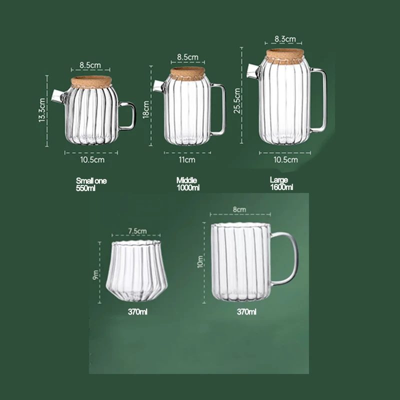 Borosilicate Clear Large Glass Tea Jug With Infuser - Buy Glass Tea Jug ...