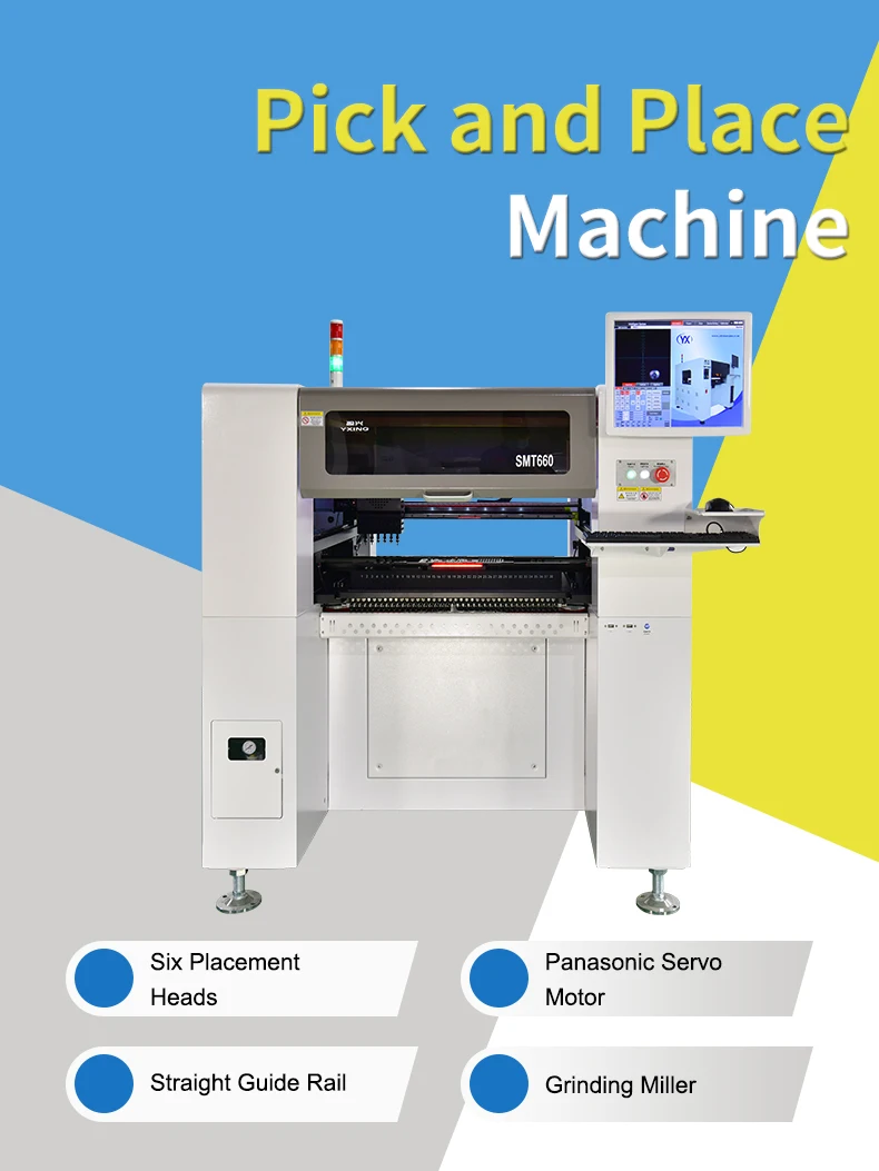 Pick And Place Machine Pcb Assembly Machine Smt660 Led Making Machine ...