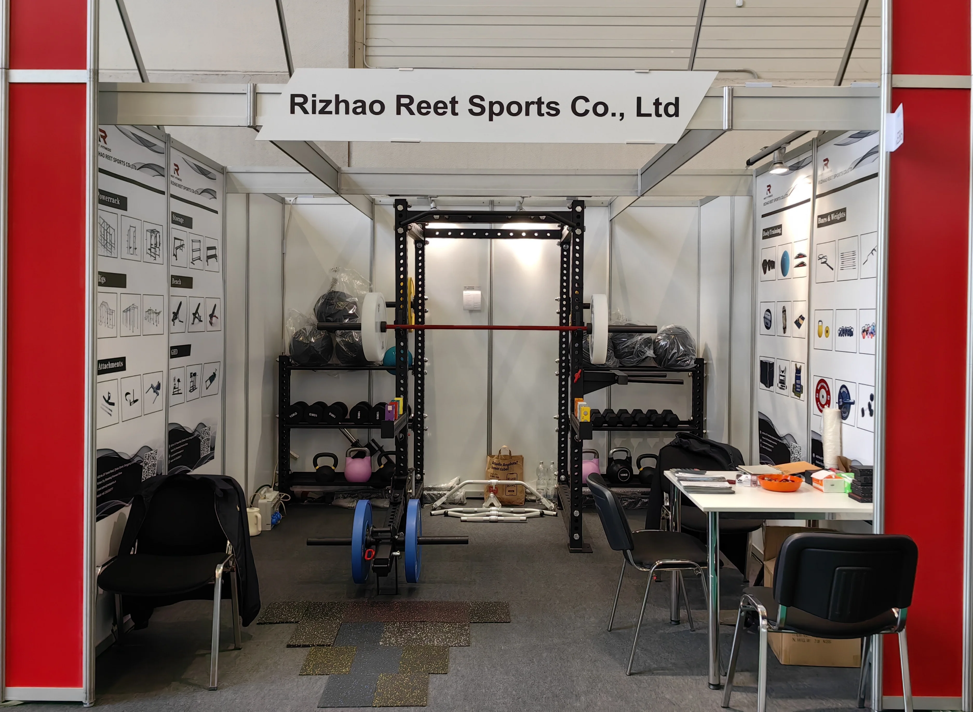 RACK&BENCH Power Rack Gym Equipment Squat Rack Custom Roller J-Hooks ...