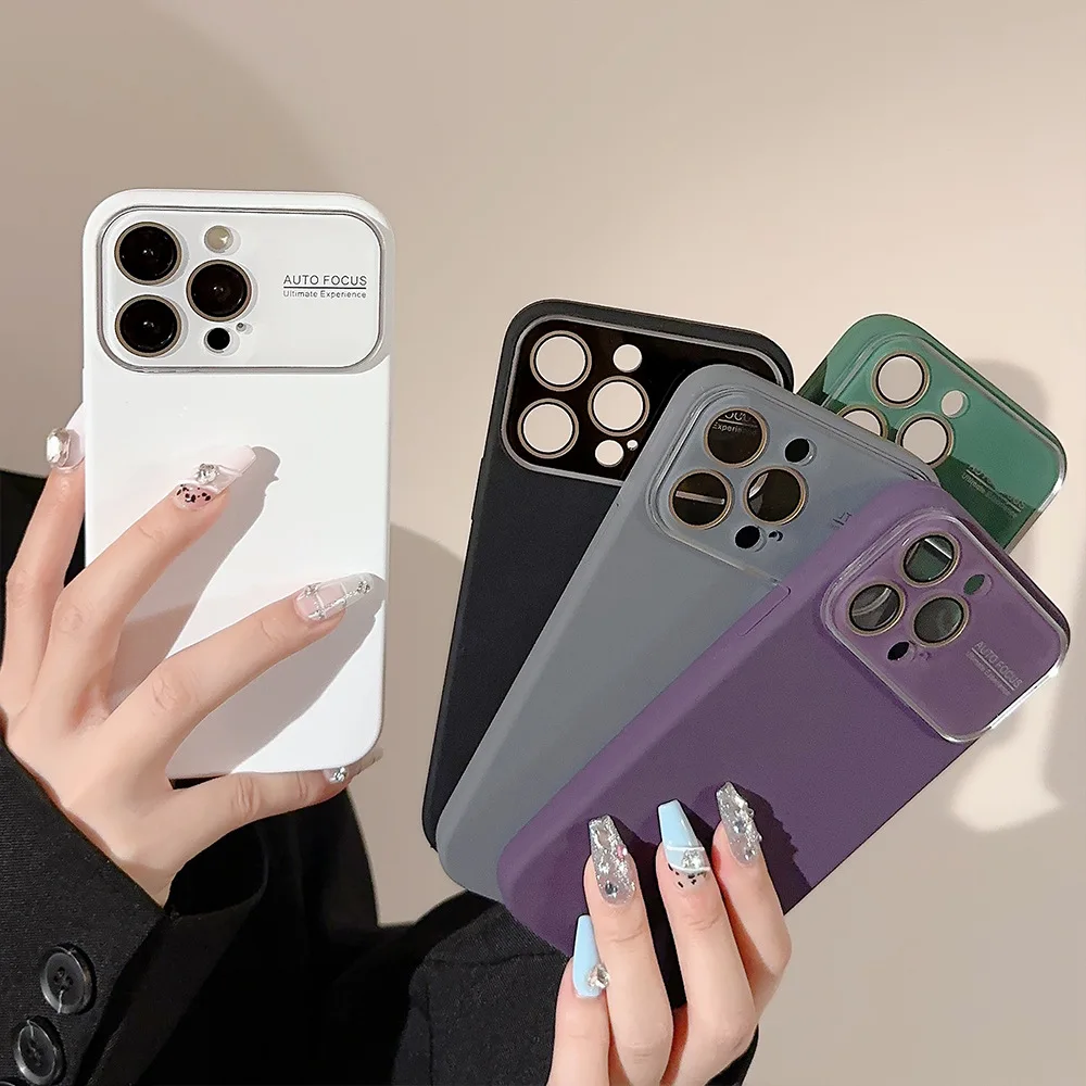 Luxury Pure Color Liquid Silicone Phone Case Premium Anti Fingerprint ...