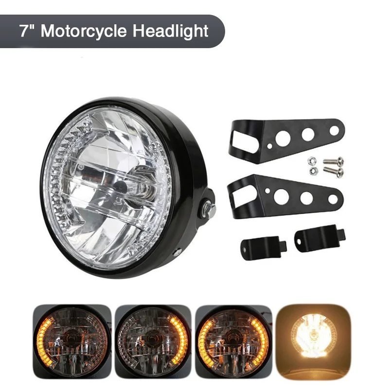 Cafe Racer Headlight With Integrated Turn Signals | Reviewmotors.co