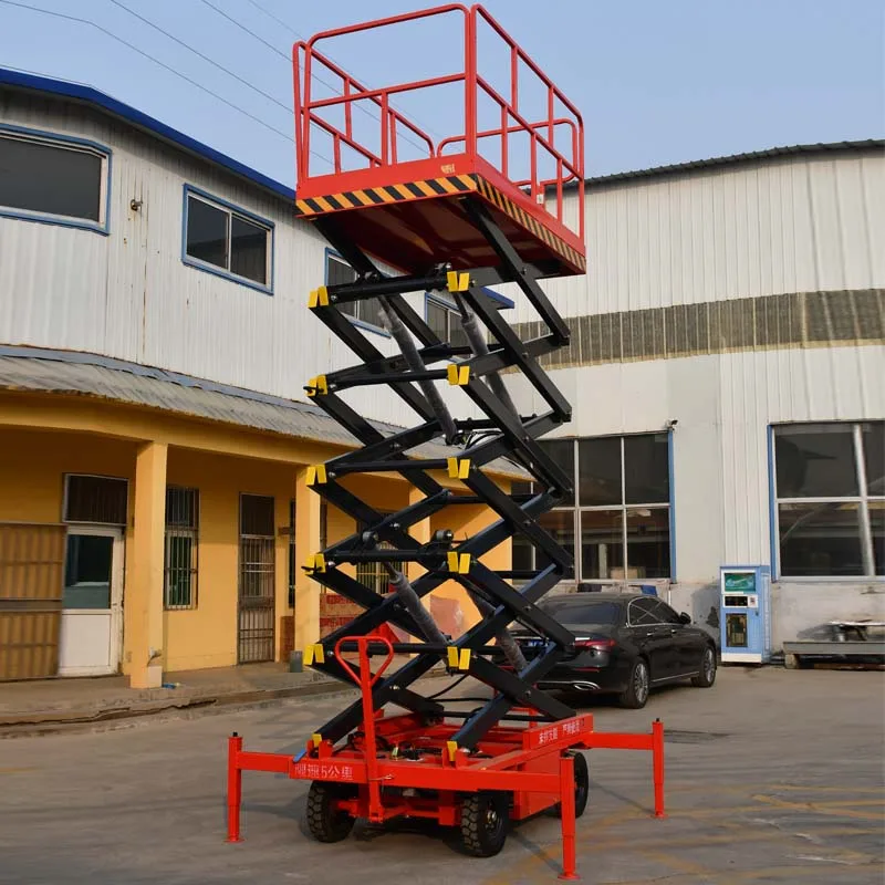 Fasite Electric Scaffolding Man Lift Mobile Scissor Lift Portable ...