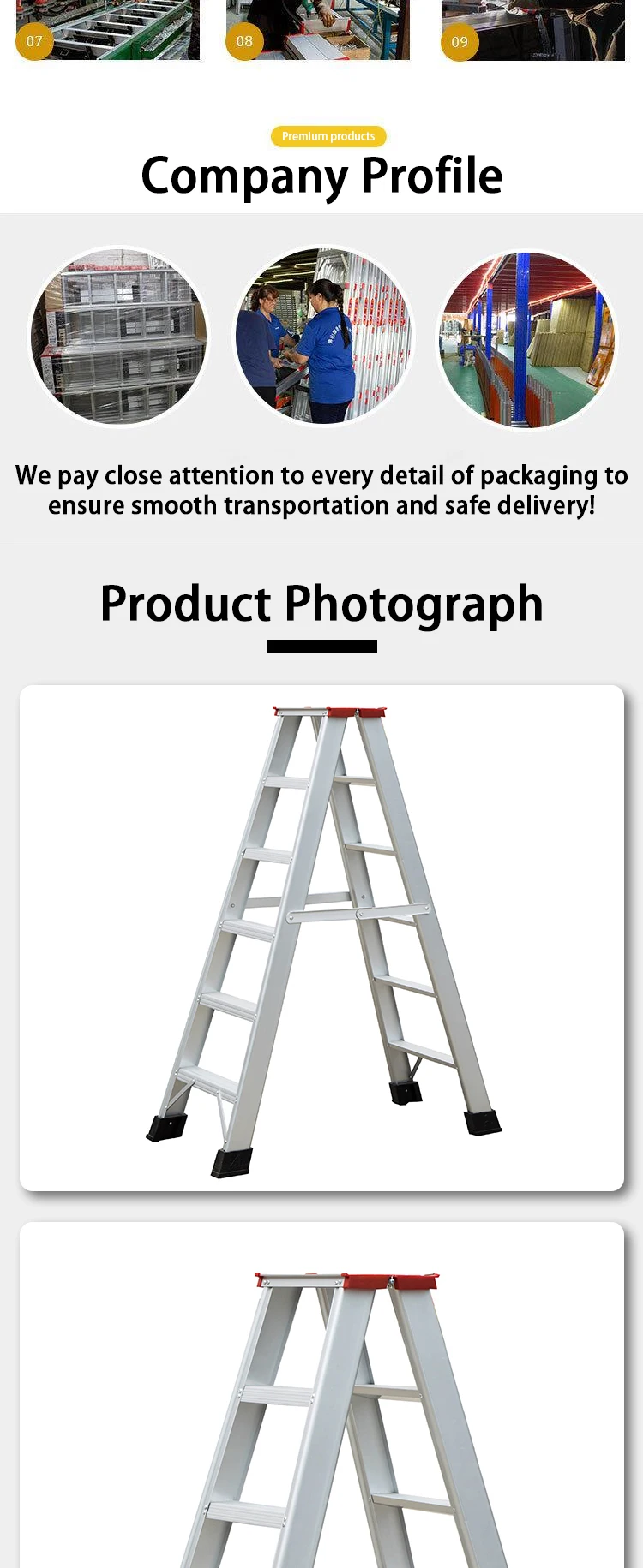 Aluminum telescope scaffolding step ladder aluminum orchard ladder ...