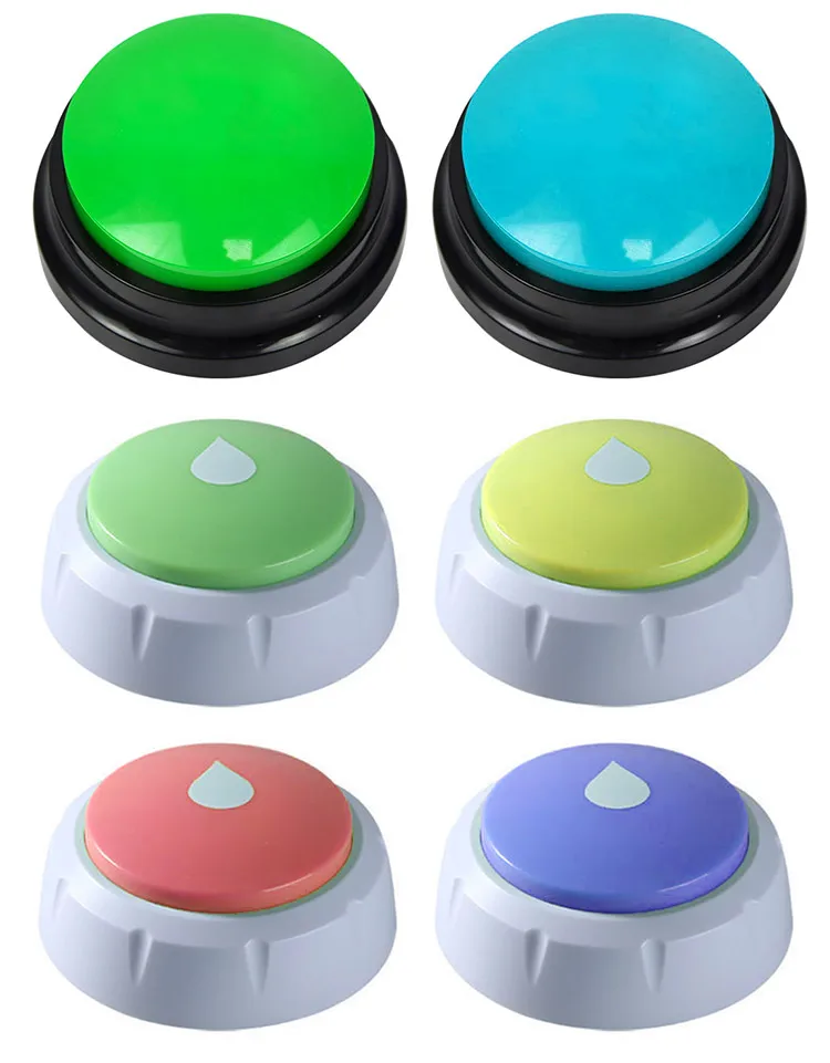 Teach Your Dog To Talk Multicolor Recordable Buttons Talking Puzzle Pet ...