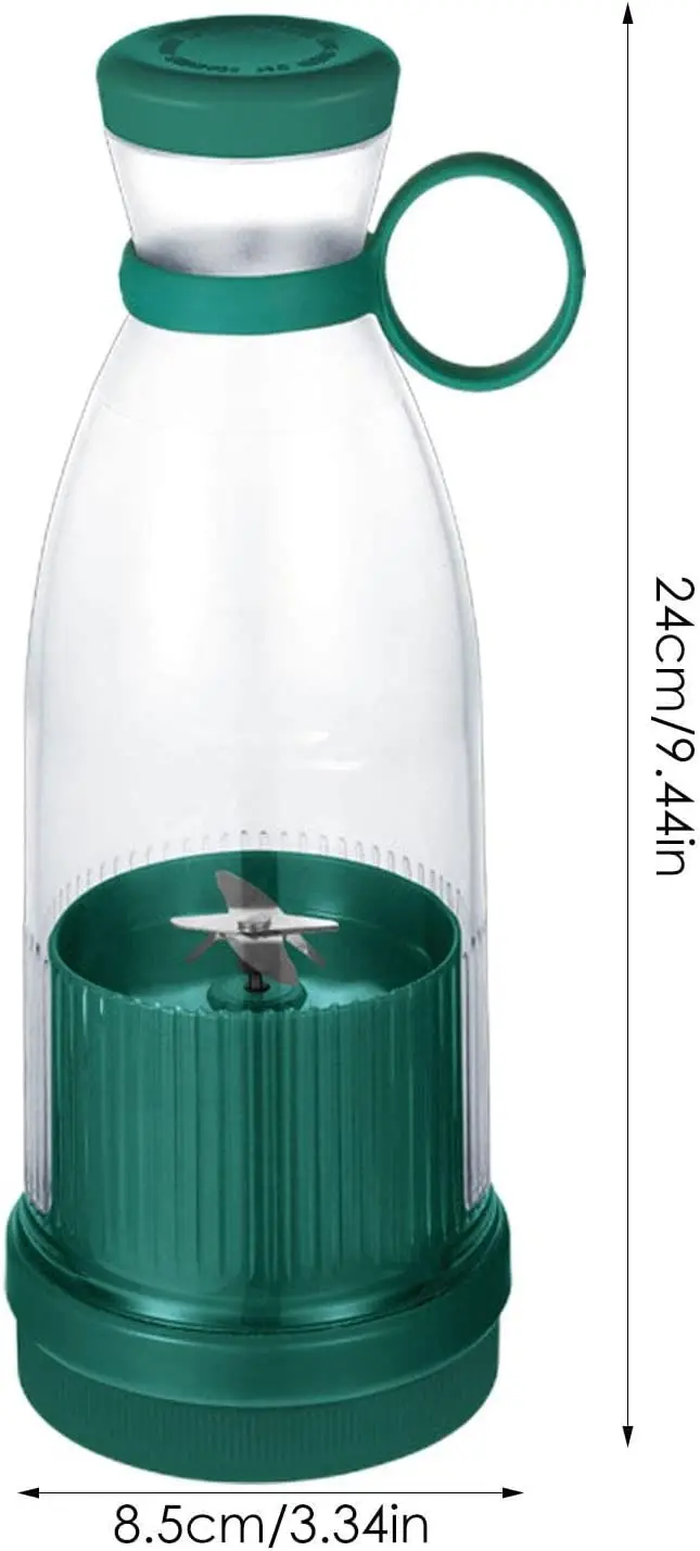 Electric Juicer Cup Sport Bottle 6 Blades Blender Milkshake Machine Usb ...