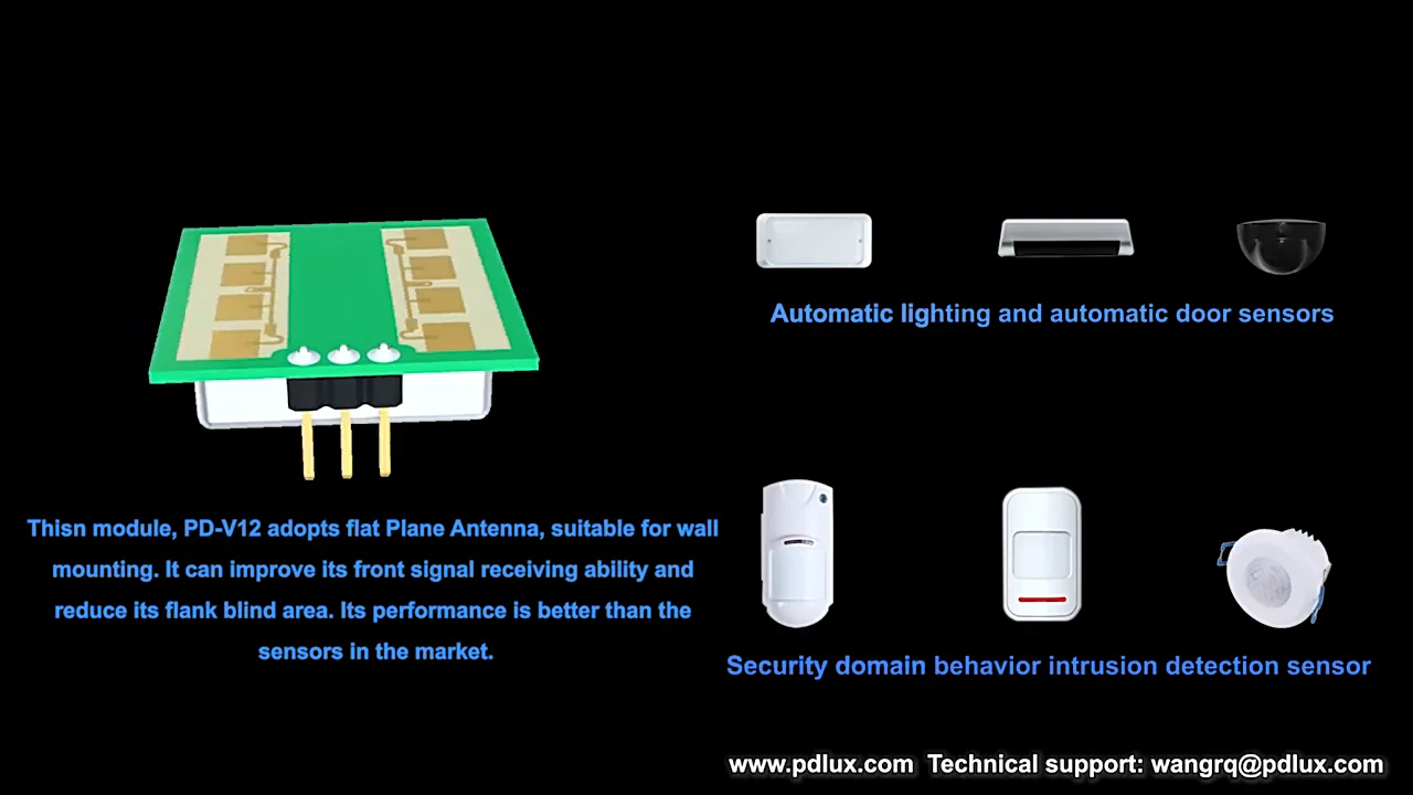 Pdlux Pd-v12 Radar Sensor Module Microwave Body Induction 24ghz Radar ...