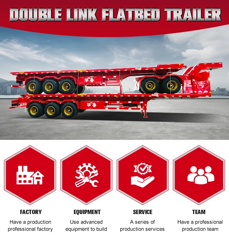 60tons 80tons Super Link Container Van Box Truck Trailer Saddle Box ...