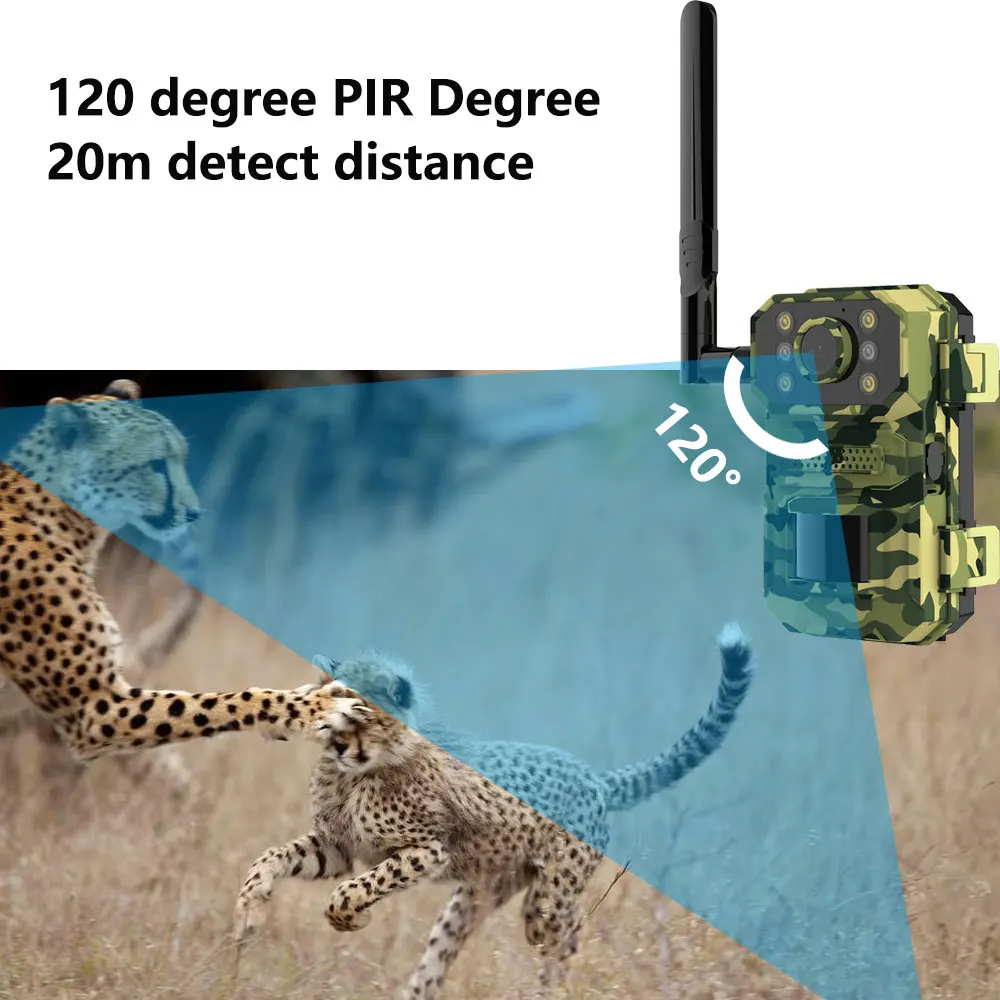 H5 32mp Night Vision Pir Motion Detection Wildlife 4g Lte Hunting Trail