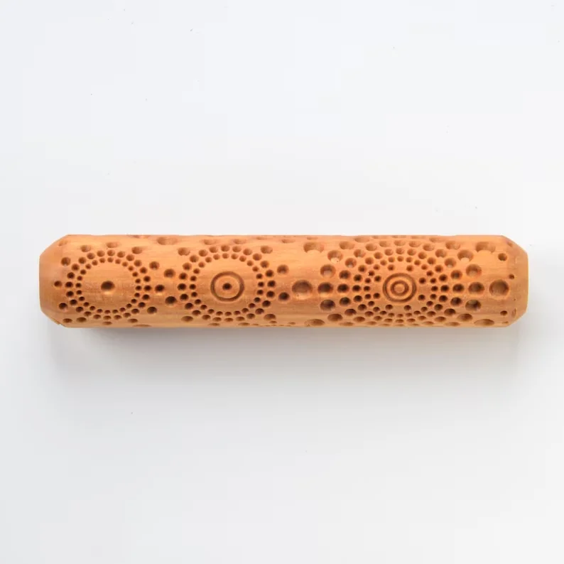 Big Pottery Hand Roller - Eco-Friendly Clay Texture Tool