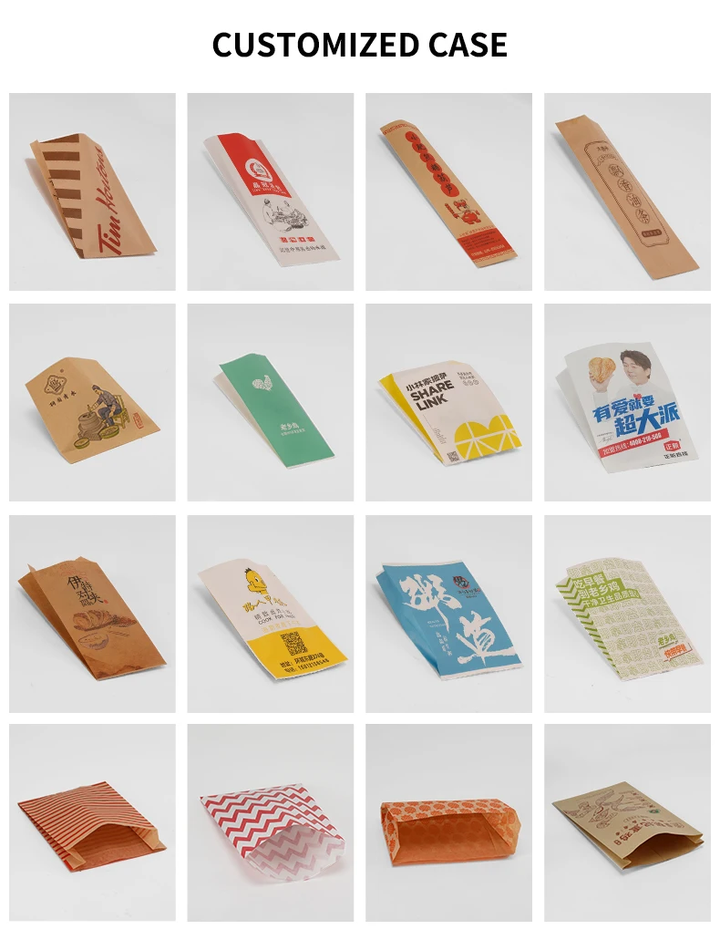 Custom Printed Paper Bag Kfc Food Packaging Bag Brown Kraft Paper Bags ...