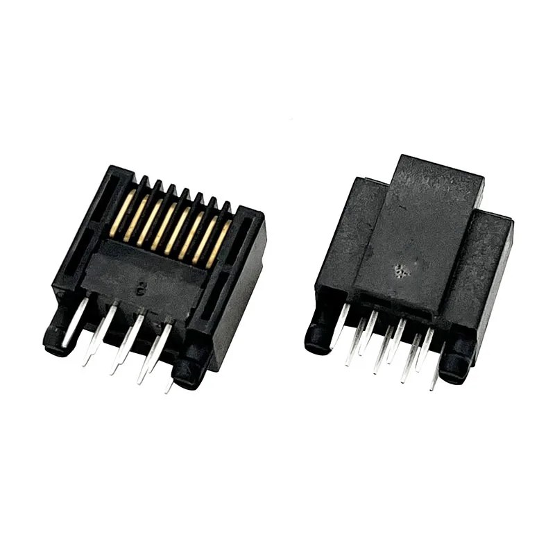 Short body PCB RJ45 plug Male L=11mm for VFD Inverter PCB board DIP ...