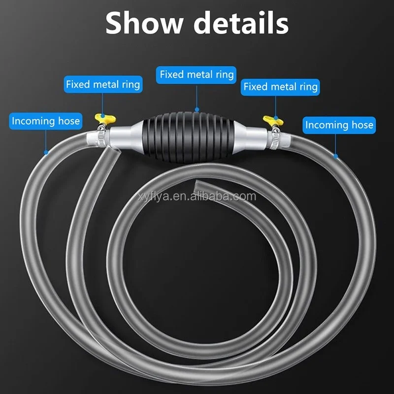 High Flow Siphon Hand Pump For Gas Gasoline Petrol Diesel Oil Liquid ...