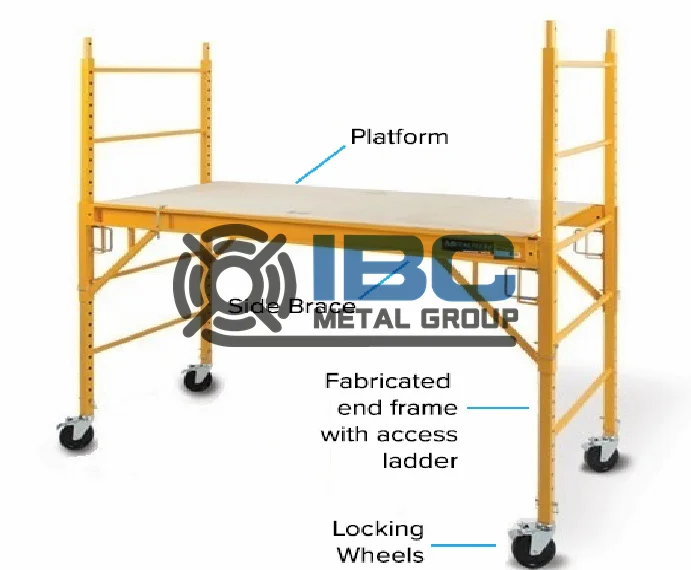 Easy Scaffolding - Painted Color Mobile Tower Scaffold