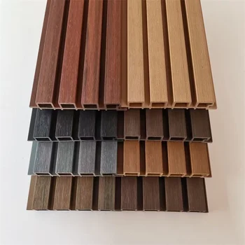 Wpc Fluted Composite Wall Panels Wpc Outdoor Insulation Bamboo Fibre ...