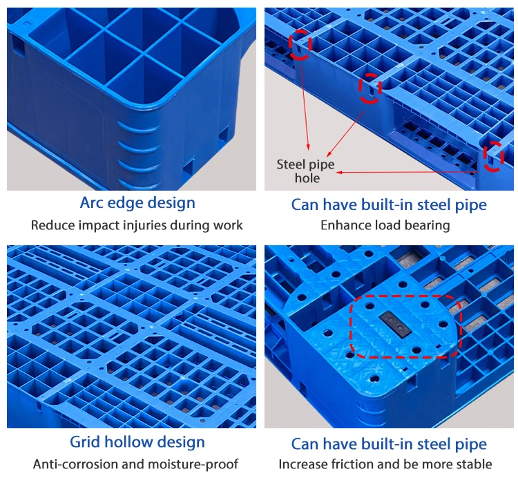 Double-sided Reversible Heavy-duty Warehouse Plastic Pallets Slip Sheet ...