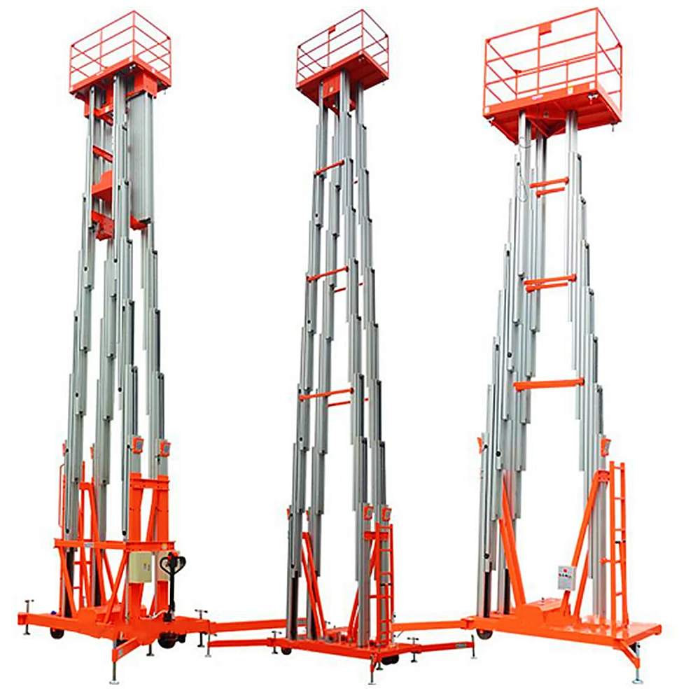 4-24m Portable Vertical Hydraulic Ladder - Aluminum Lift