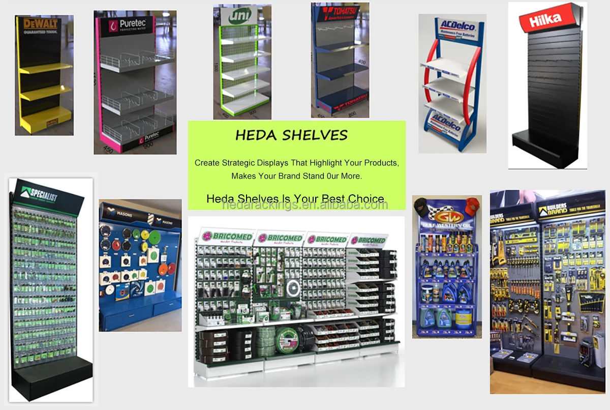 Retail Pegboard Accessories Display Stand Metal Hardware Shop Tools ...