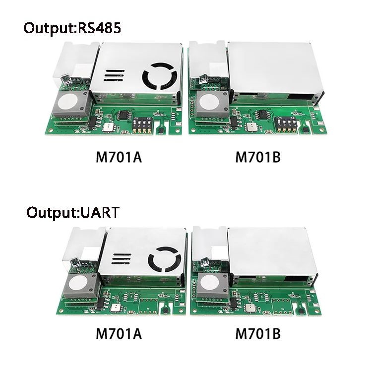 Rs485 Uart Output Air Quality Sensor Module 7 In 1 Pm2.5 Dust Sensor Module With Humidity And ...