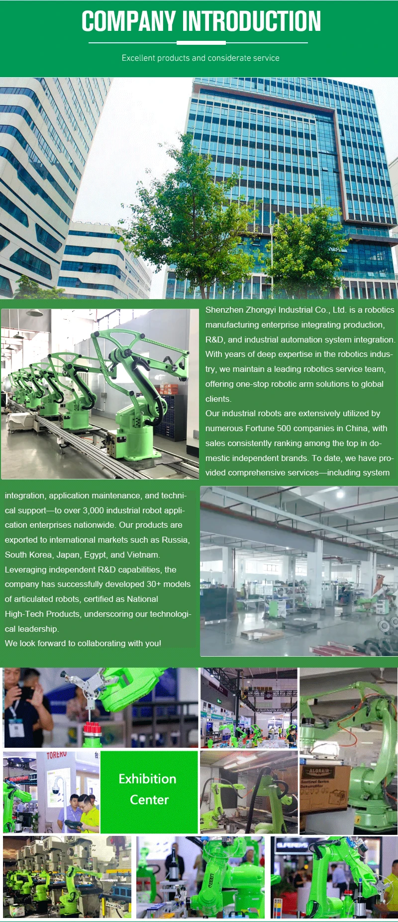 6-Axis Articulated Welding Robot with 10kg Payload Capacity 220V Motor ...