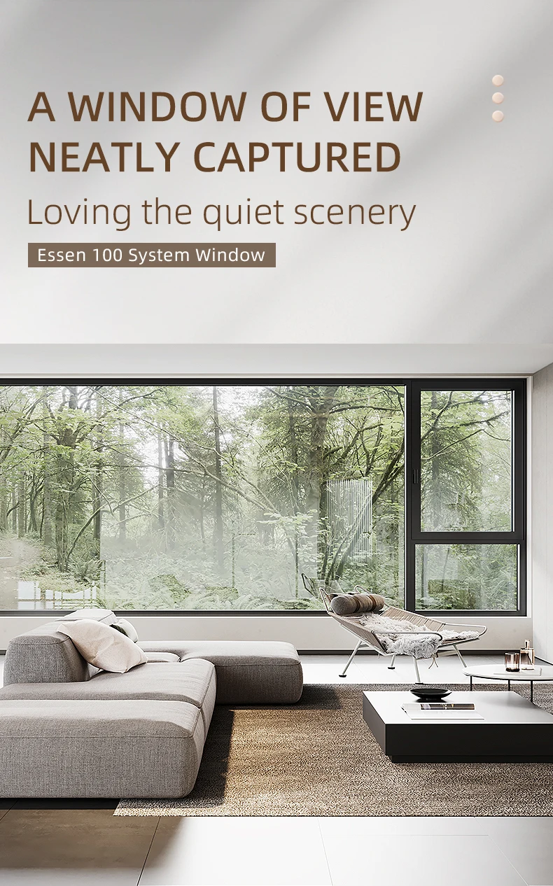 Sunhohi Micro Ventilation Windows Wind Water Sound Proof Aluminum Large ...
