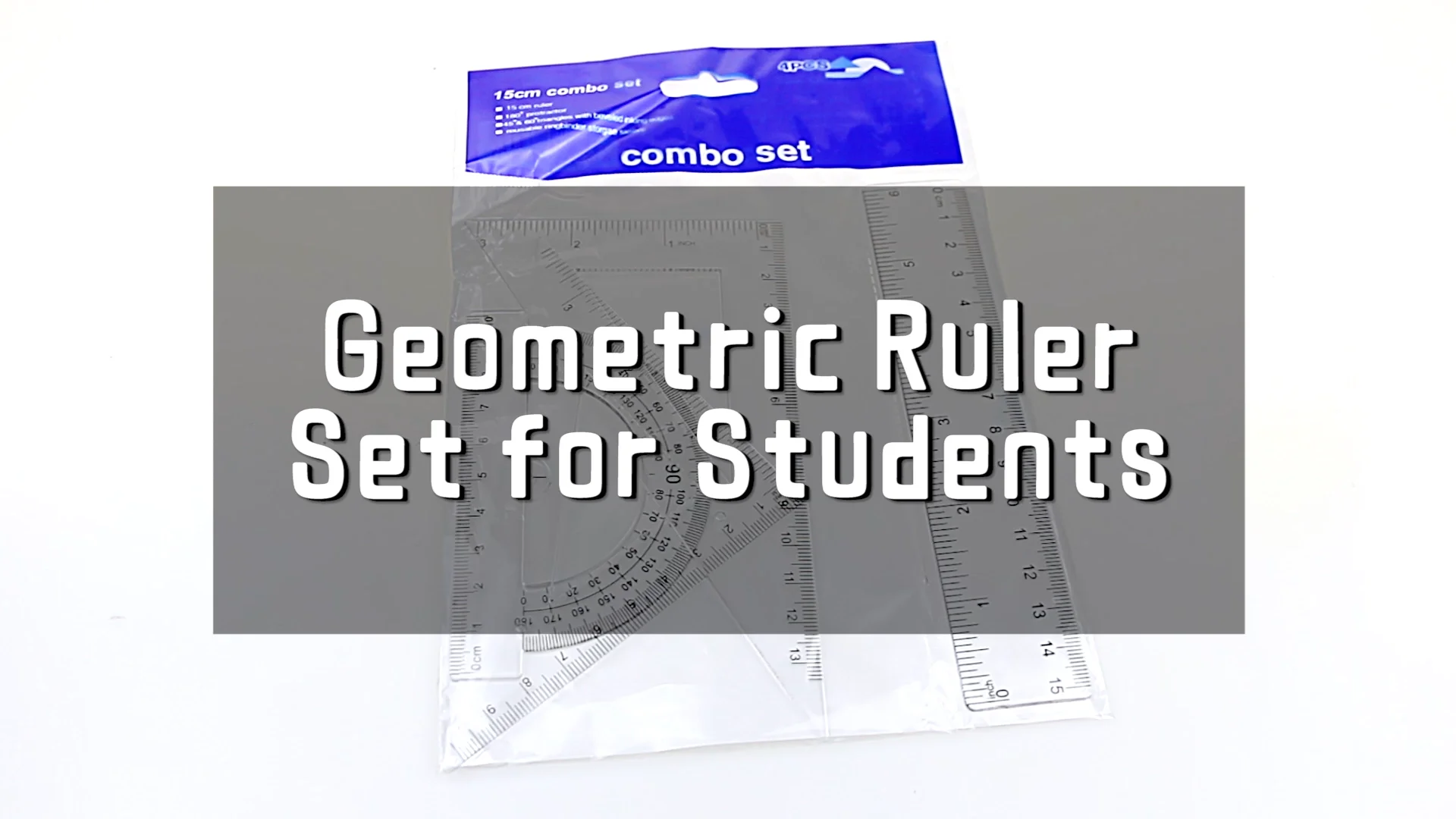 Becol Promotional Multi Size Plastic Ruler Set Student Maths Geometry ...