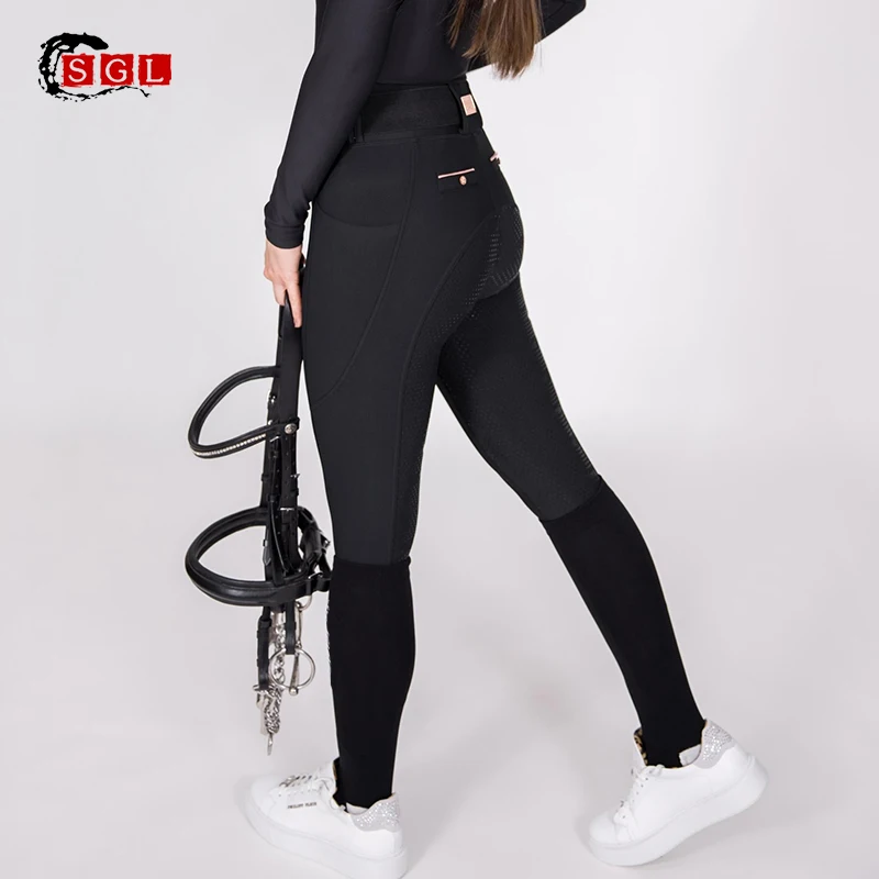 Custom Silicone Printing Equestrian Clothing - Performance Breeches