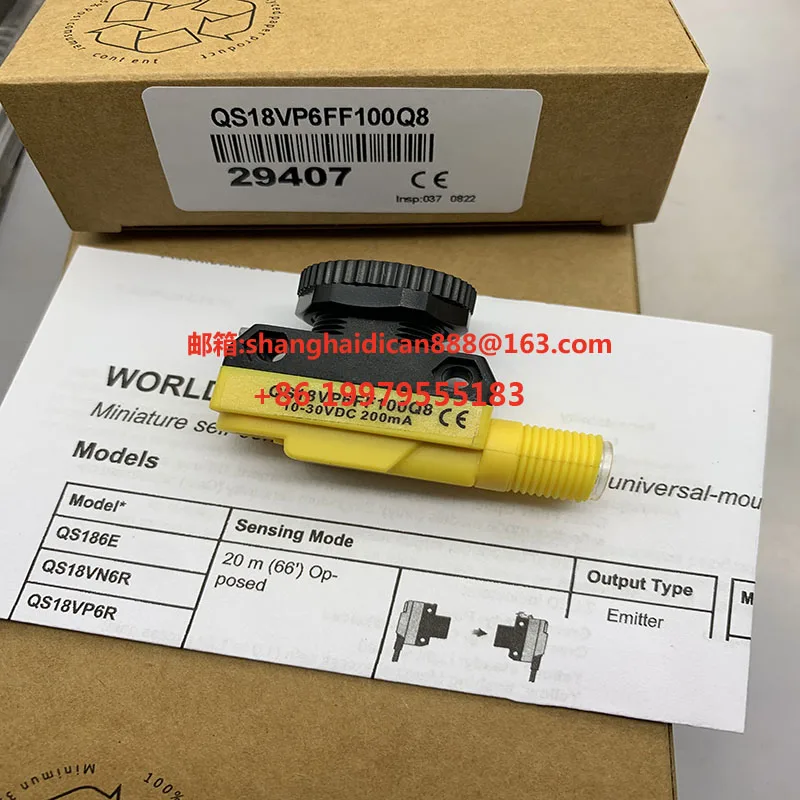 New Photoelectric Switch Sensor Qs18vp6ff100q8 Qs18vn6ff100q Available ...