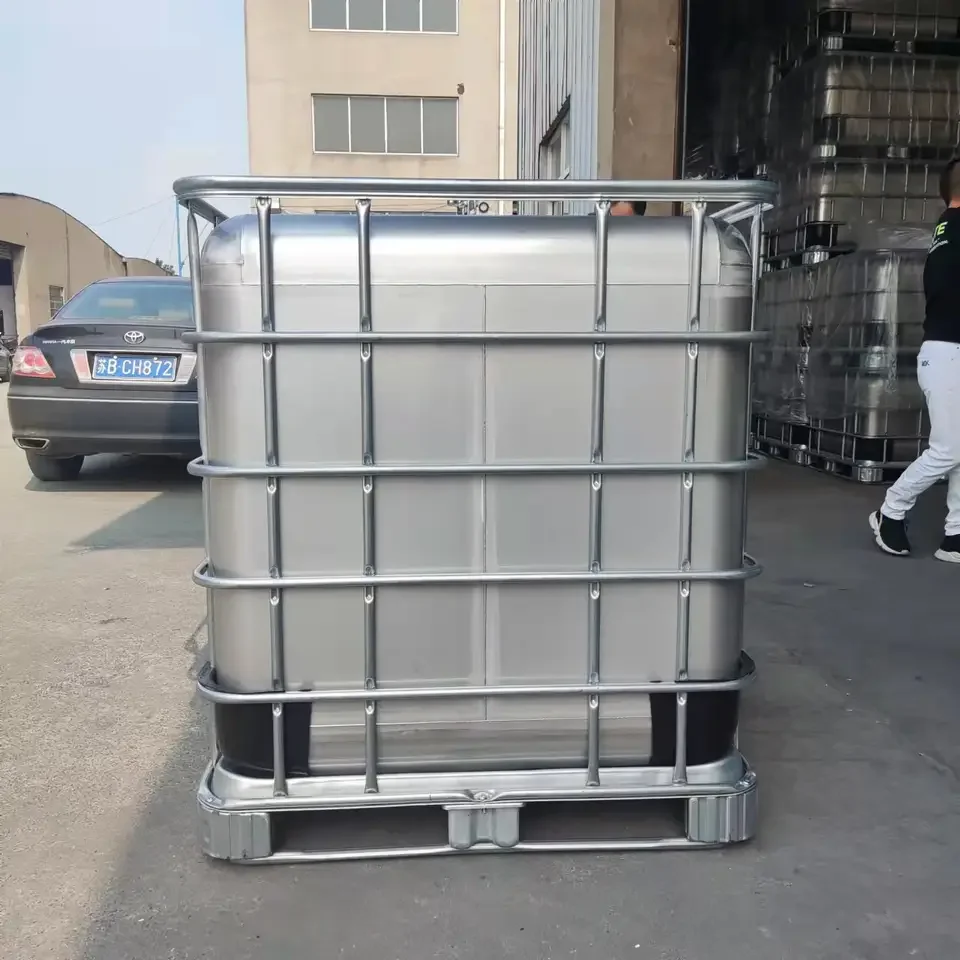 1 Ton Ibc Tank Container Liquid Tank Stainless Steel Ton Barrel - Buy ...