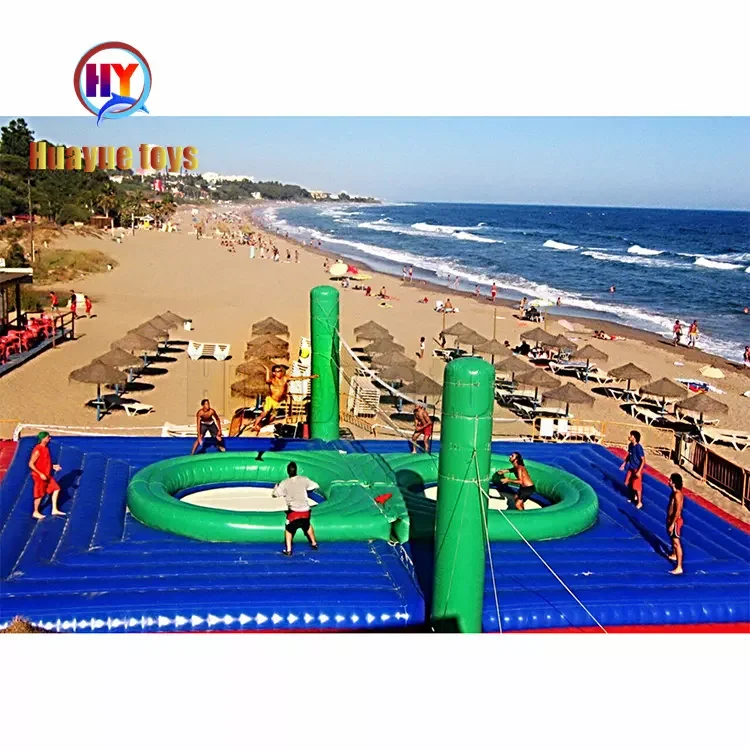 Large Pool Inflatable Volleyball Field / Inflatable Water Volleyball ...