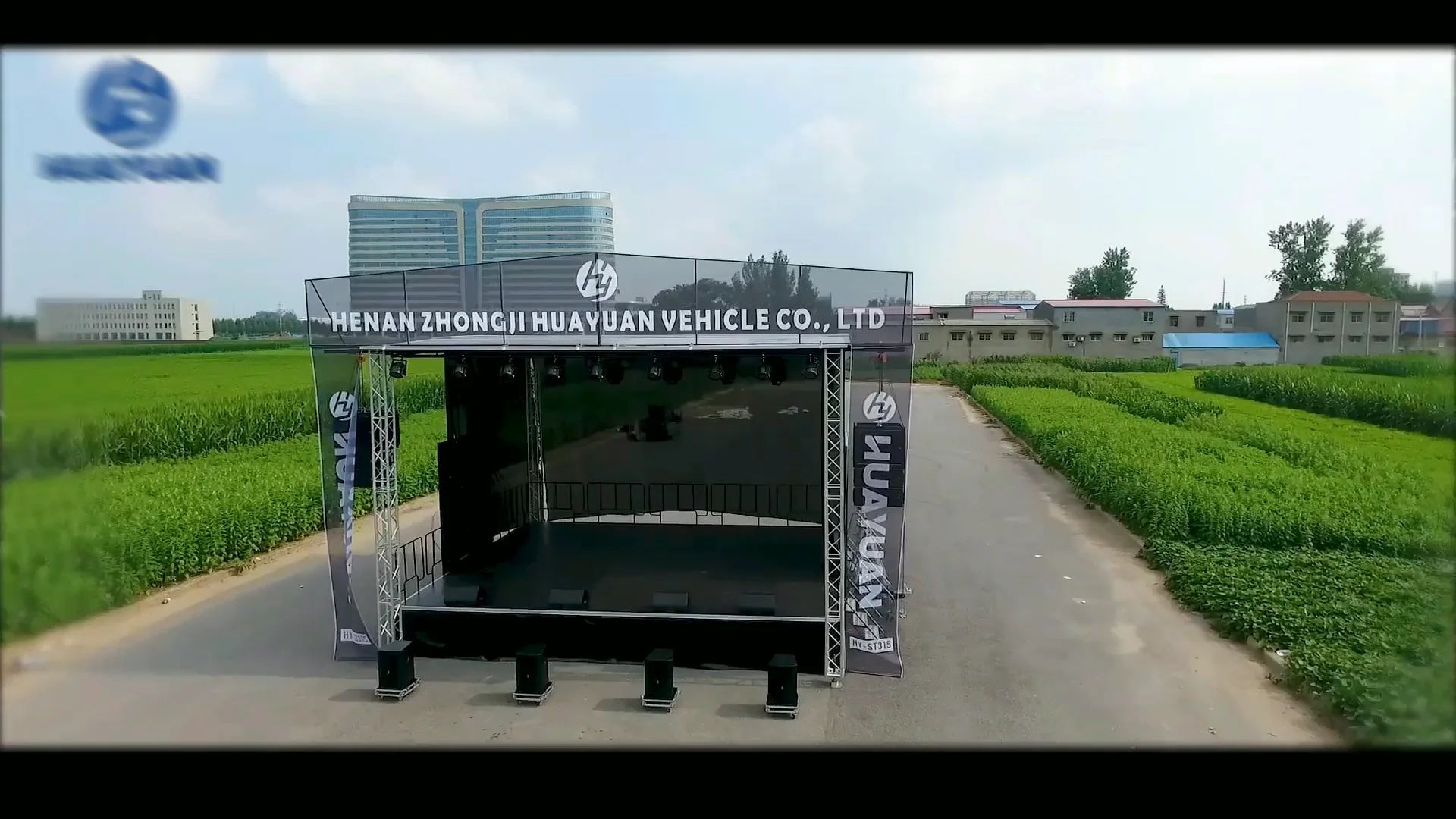 Mobile Stage Trailer-huayuan St315s Portable Concert Stage Trailer With ...