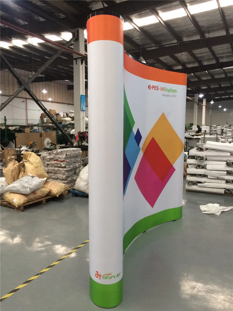 8ft 10ft Curved Backdrop - Aluminum Pop up Backdrop for Events