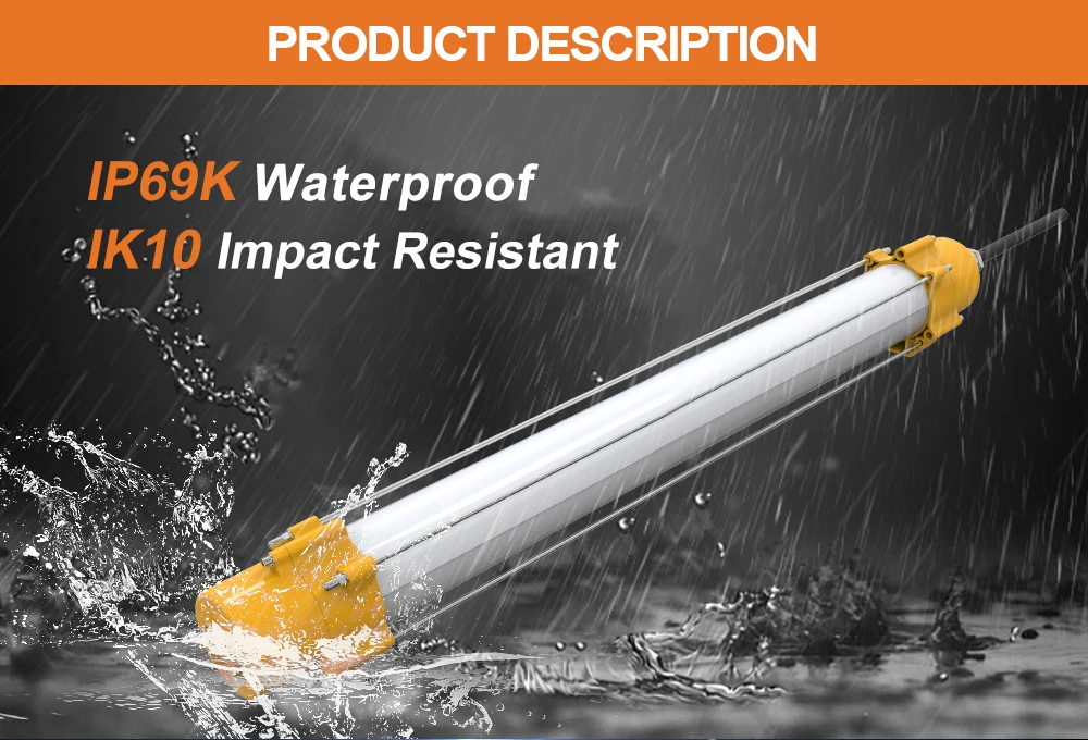ATEX Quick Connector Protac LED Explosion-proof Light IP69K IK10 ...