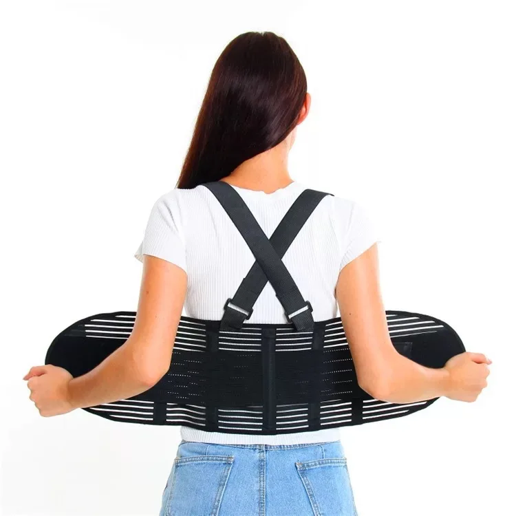 Lumbar Support Girdle Decompression Pain Elastic Back Band Waist ...