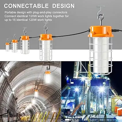 Milky 10400lm 5000k Work Lamp Temporary Led 80w Construction Site Use ...