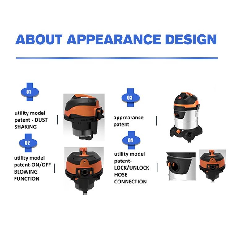 SIPPON Wet Dry Cyclone Vacuum Cleaner - Effective Dust Shaking