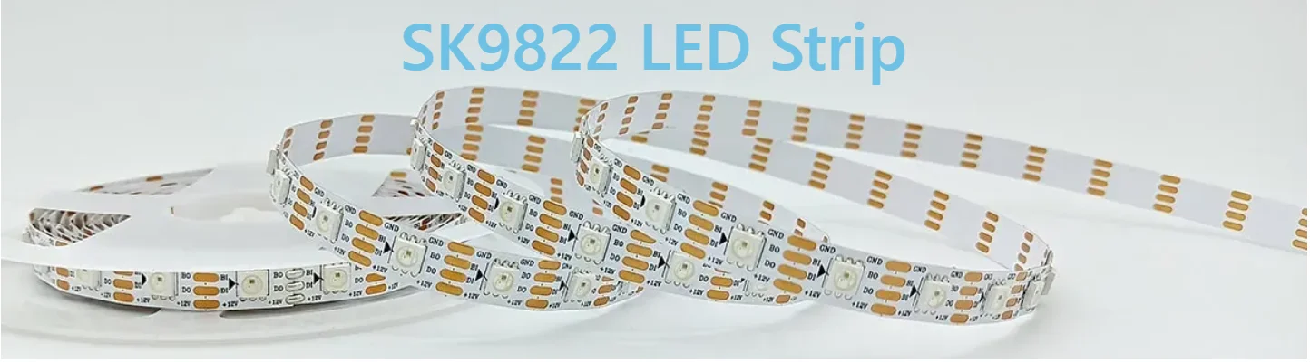 SK9822 Led Strip Break continue DC5V RGB Dual signal Lines Addressable ...