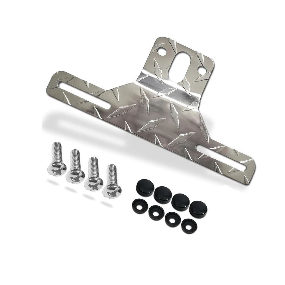 Trailer License Plate Bracket Frame- Aluminum Heavy-Duty Bracket Holder ...