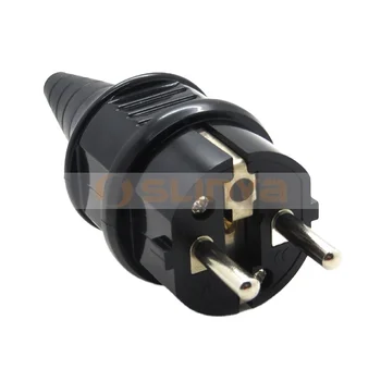 2 Terminals Eu European Waterproof Male Ac Power Plug /ip44 Germany ...