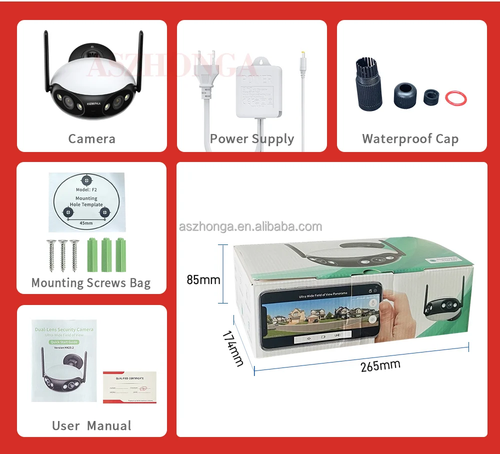 4mp双镜头多传感器180 4k全景固定网络摄像机智能红外ai安全摄像机wifi Ip监控闭路电视摄像机 - Buy 双镜头相机,180全景监控闭路电视摄像机 Product on ...