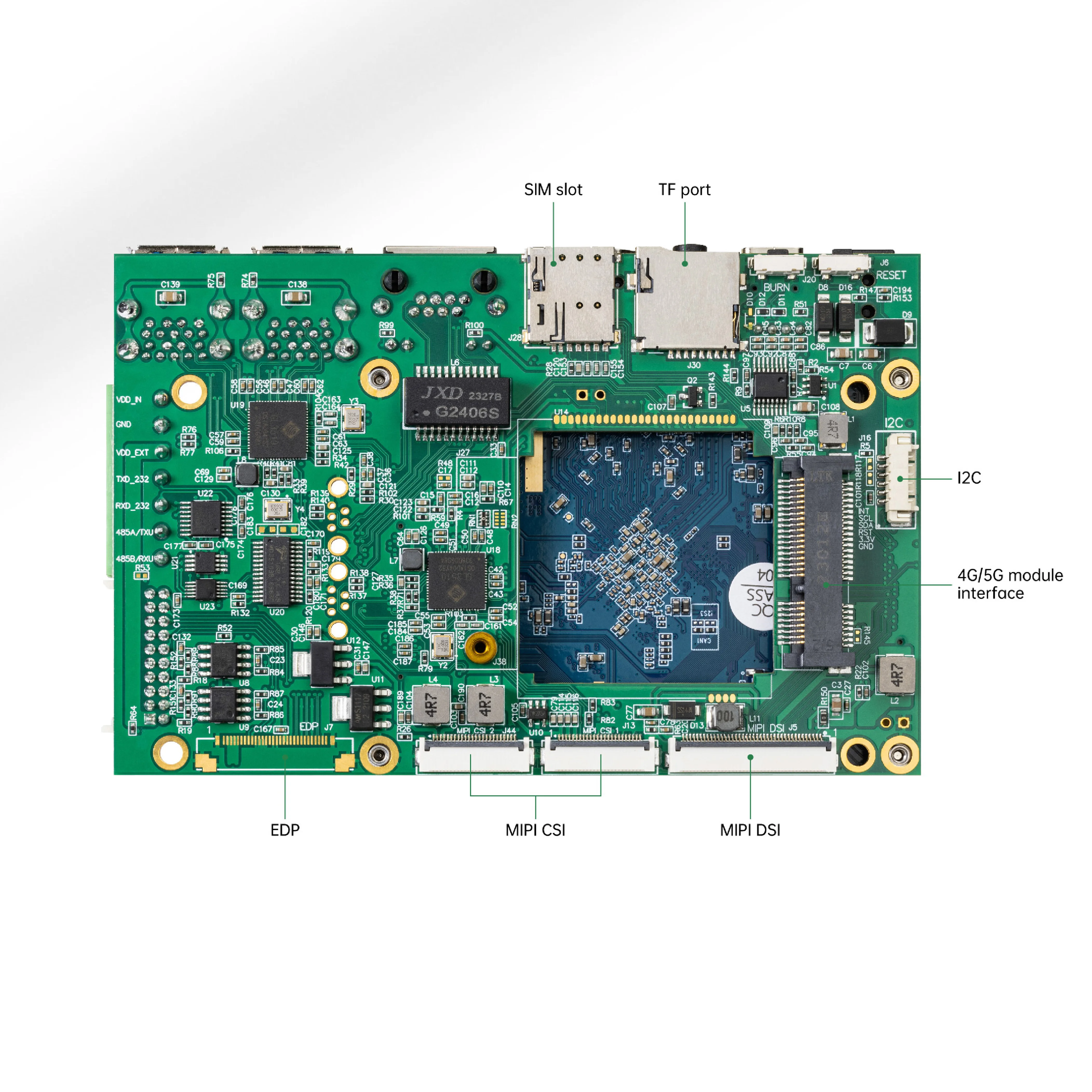 SBC Industrial Mini Motherboard Rockchip RK3568 RK3588 with LAN WIFI BT ...