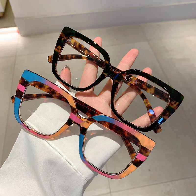 New Simple Square Glasses Frame Colorful Square Optical Glasses Frame ...