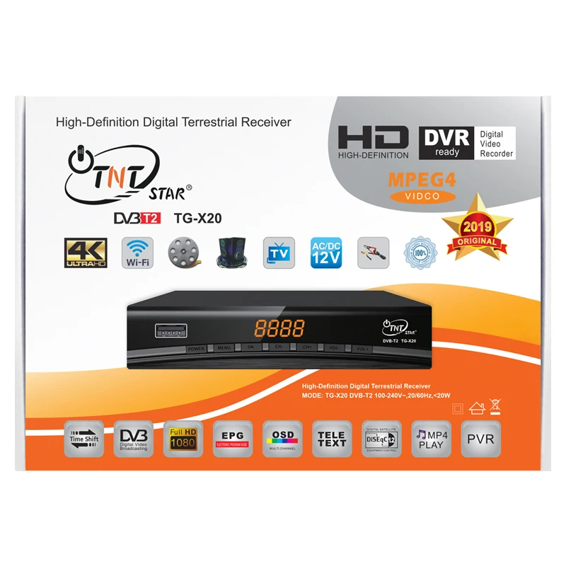 Tnt Star Tg-x20 Dvb-t2 High Definition Receiver Decoder With - Buy Tg ...