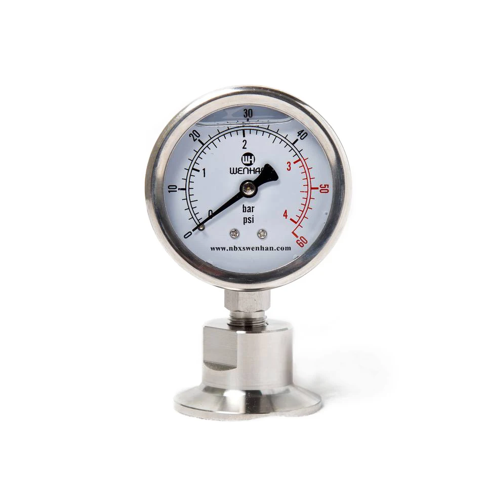 Low-maintenance Capsule Manometer Diaphragm Seal Pressure Gauge