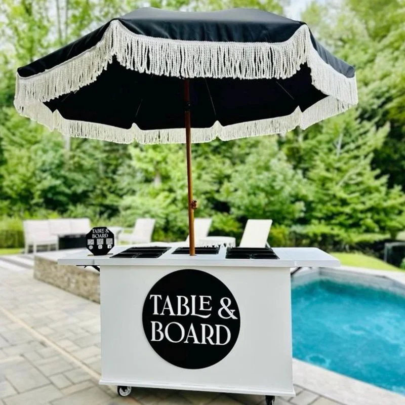 Hot Sale Custom Metal Food Cart Mobile Milk Tea & Candy Cart for Indoor ...