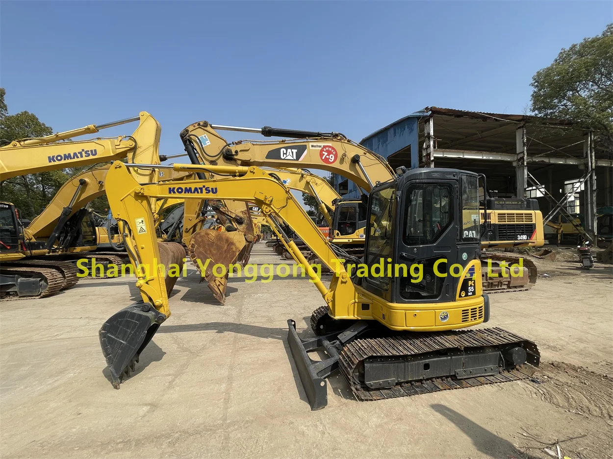 Great Quality Low Working Hours Used Komatsu Pc55 Mini Excavator For ...