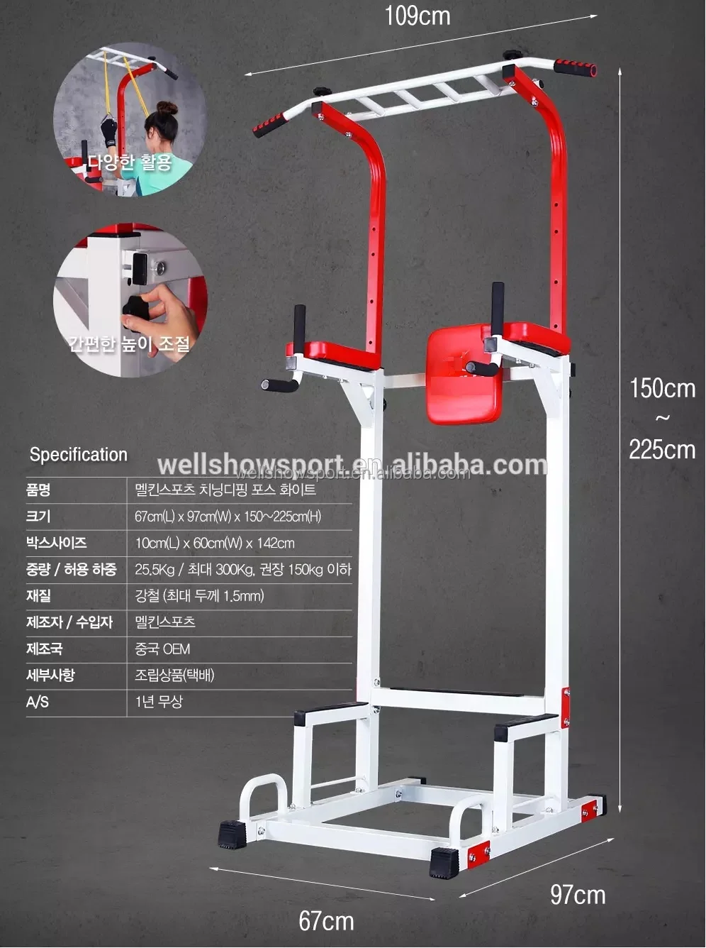 Wellshow Power Tower - Versatile Gym Equipment for Fitness